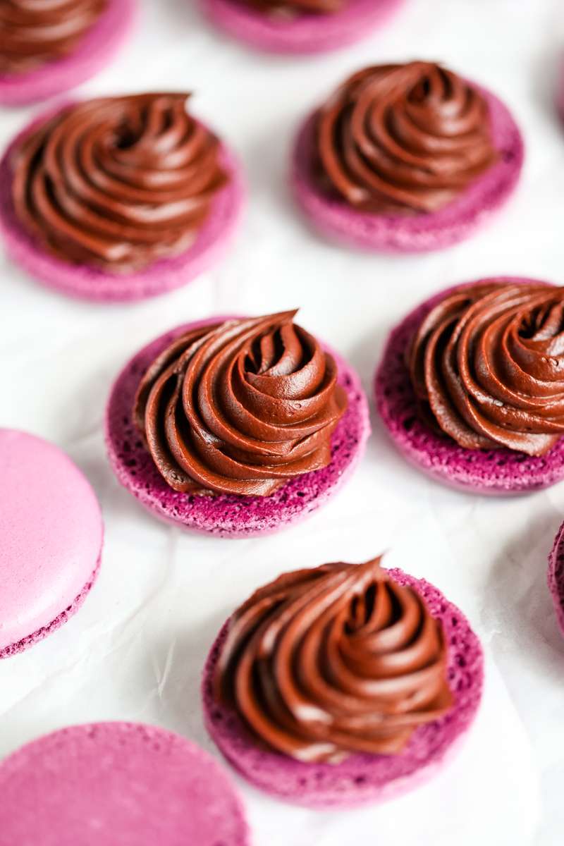 Red Wine Macarons - Everything Marina