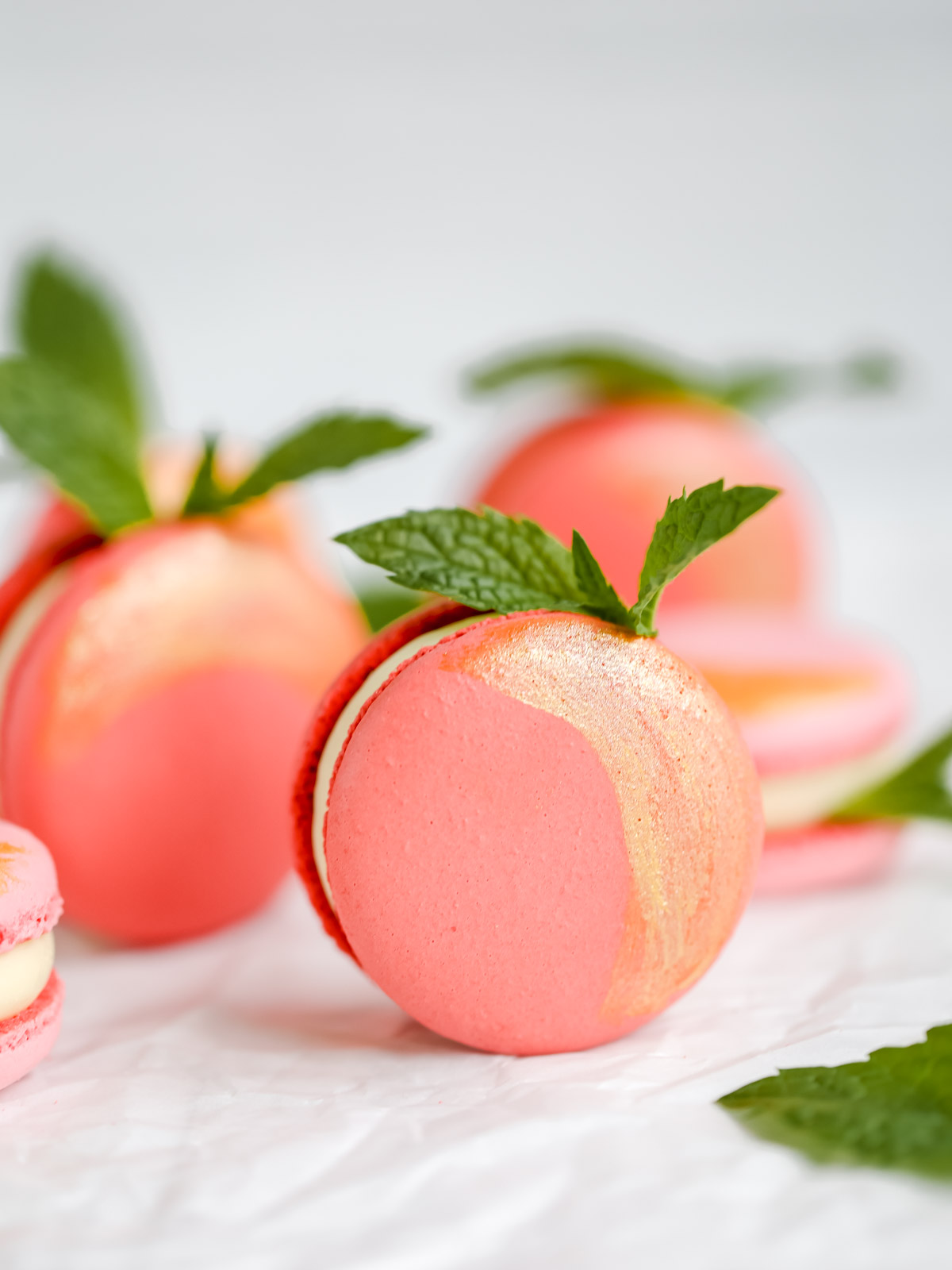 Peach Macarons - Everything Marina