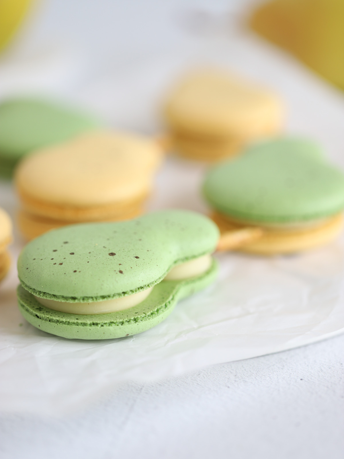 Pear Macarons - Everything Marina
