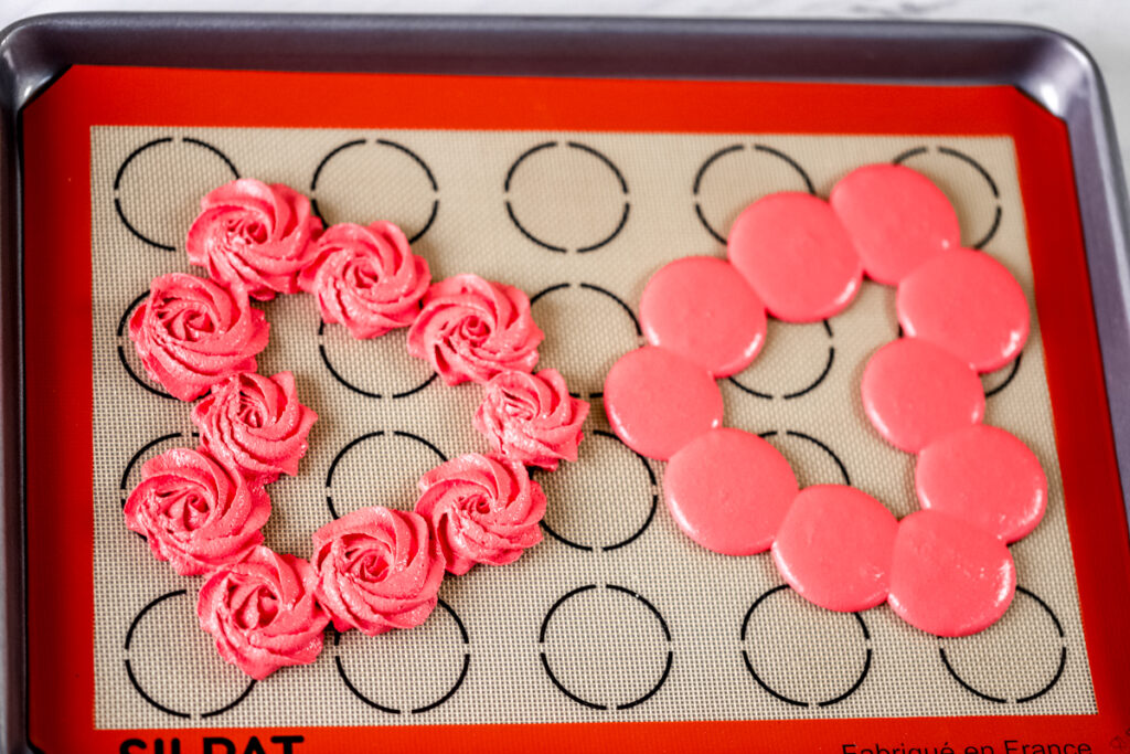 Valentine's Macaron Heart Cake - Everything Marina