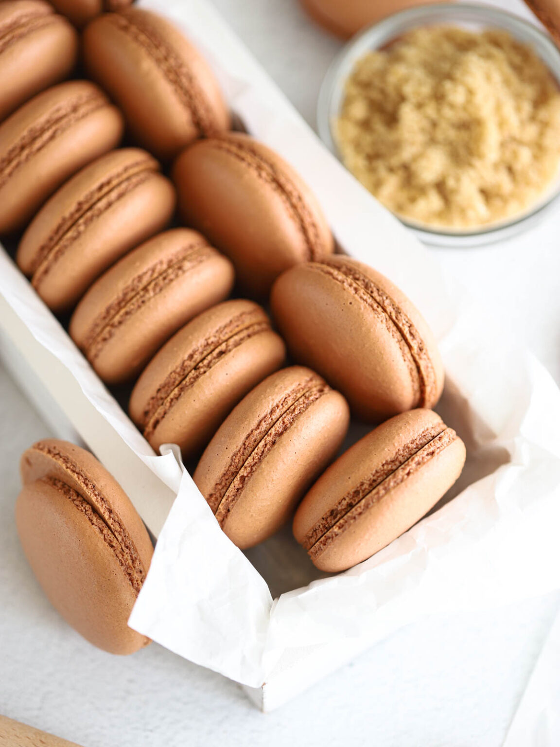 Brown Sugar Macaron Shells - Everything Marina