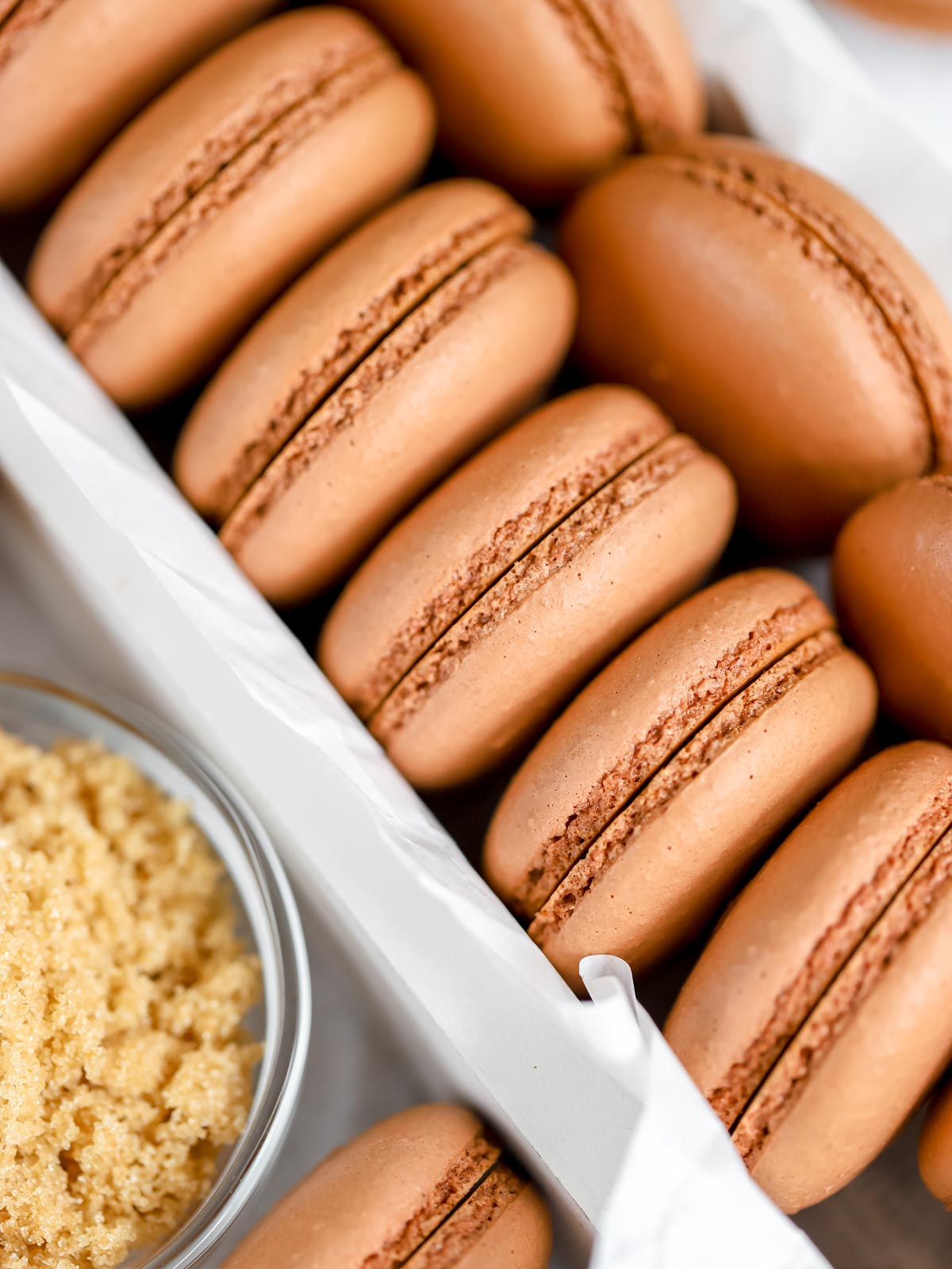 Brown Sugar Macaron Shells - Everything Marina